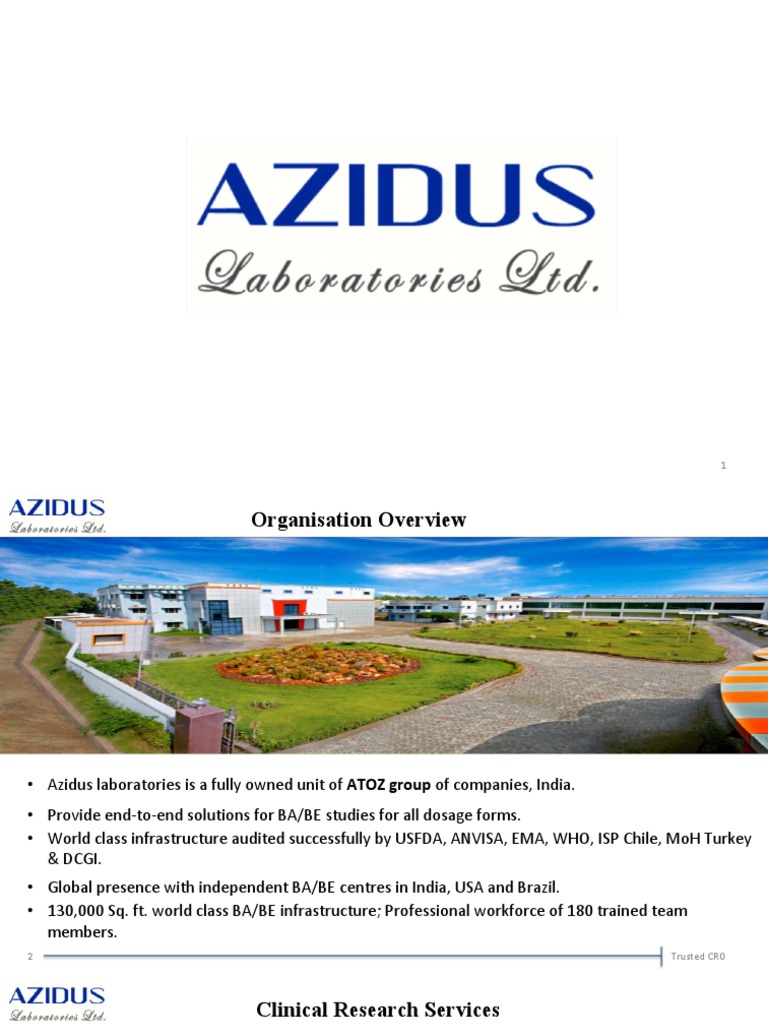 Azidus Laboratories - BA BE Capabilities Slide Deck - Feb 2019 PDF ...