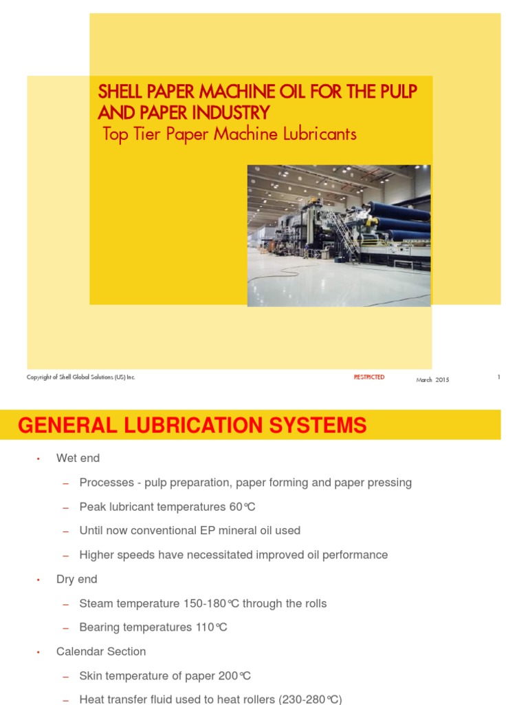 Shell Paper Mill Oils | PDF | Chemical Substances | Industrial Processes