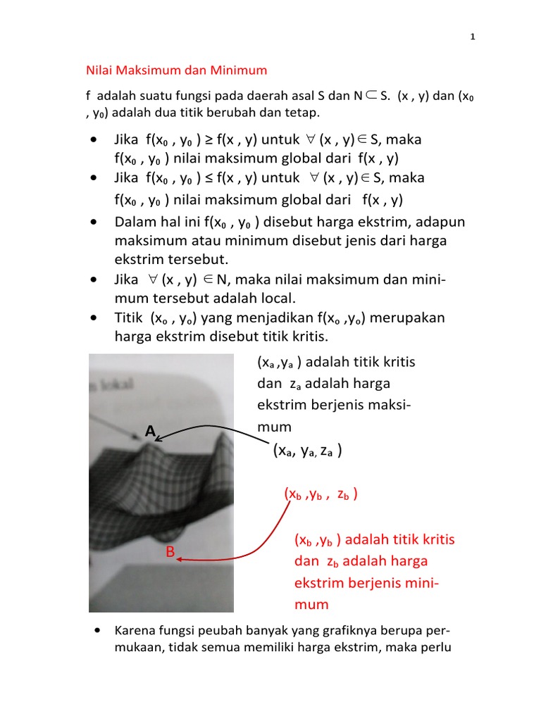 Nilai Maksimum Dan Minimum | PDF