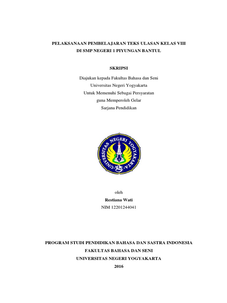 Skripsi-Restiana Wati-12201244041-Pbsi 2012-FBS Uny PDF | PDF