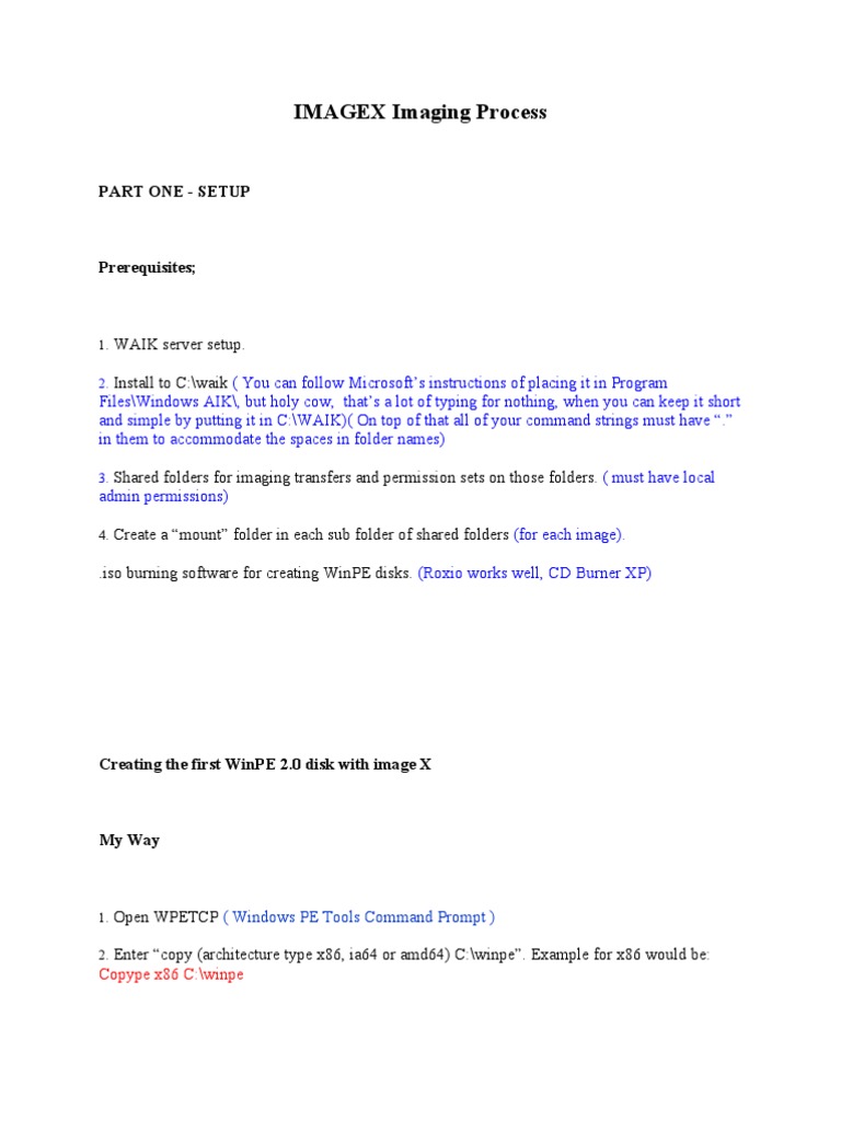 IMAGEX Imaging Process | PDF | Computer File | Data Management