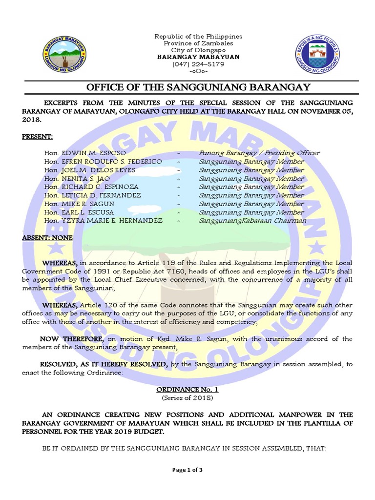 Ordinance No 1 Pdf Constitutional Law Virtue