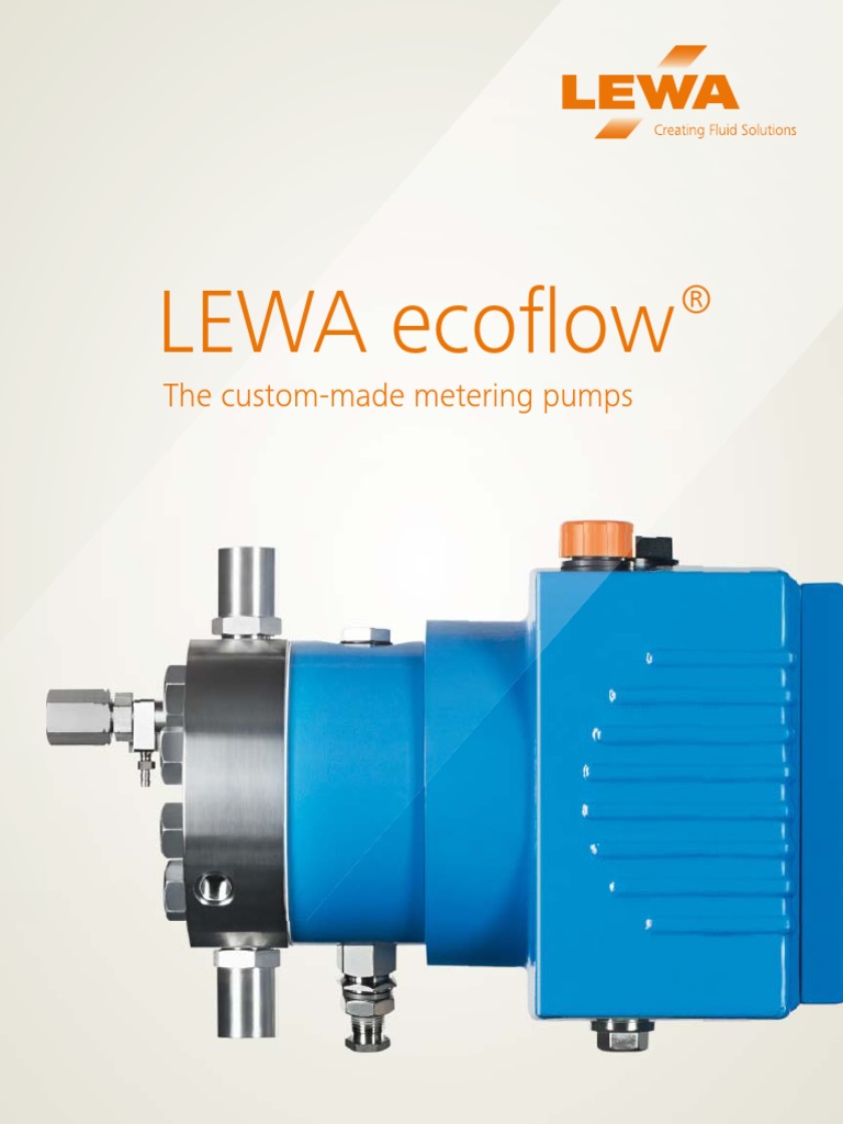 D1-160 - LEWA Dosing Pump Technical | PDF | Transmission (Mechanics) | Pump