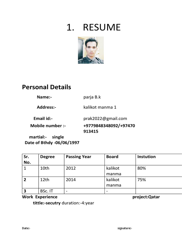 Ms Word Me Resume Kaise Banaye | PDF