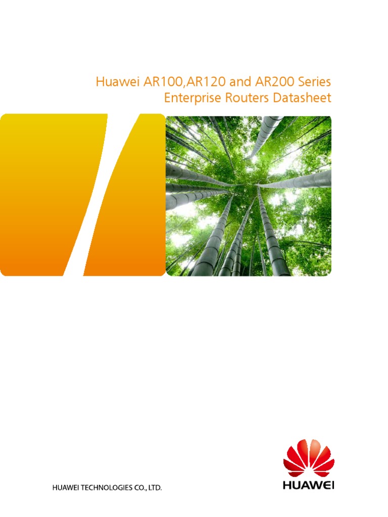 Huawei AR100 AR120 and AR200 Series Enterprise Routers Datasheet | PDF ...