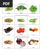 Mga Uri NG Halamang Gulay | PDF