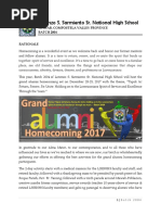 Sample Alumni Homecoming Program | PDF