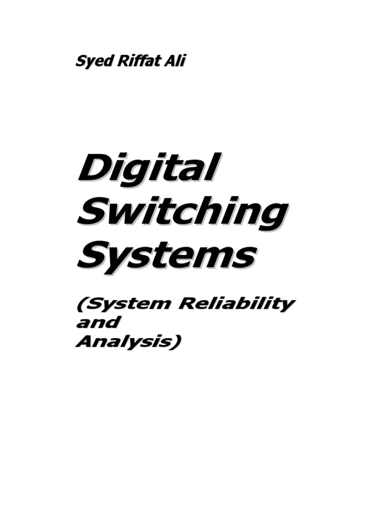 Digital Switching System PDF | PDF | Telephone Exchange | Reliability ...