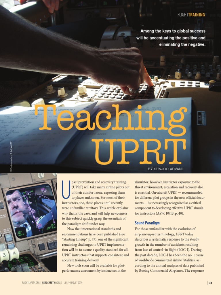 Teaching Uprt | PDF | Simulation | Flight