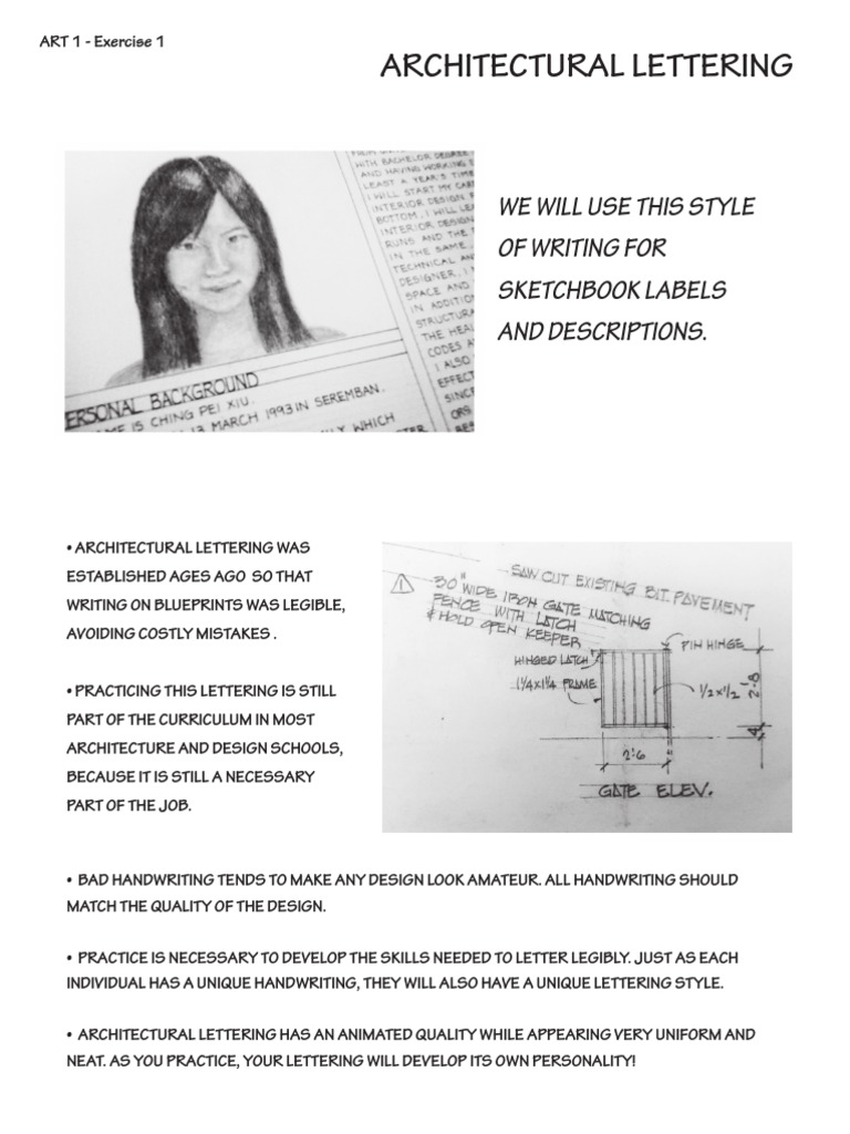Architectural Lettering Guide | PDF | Writing