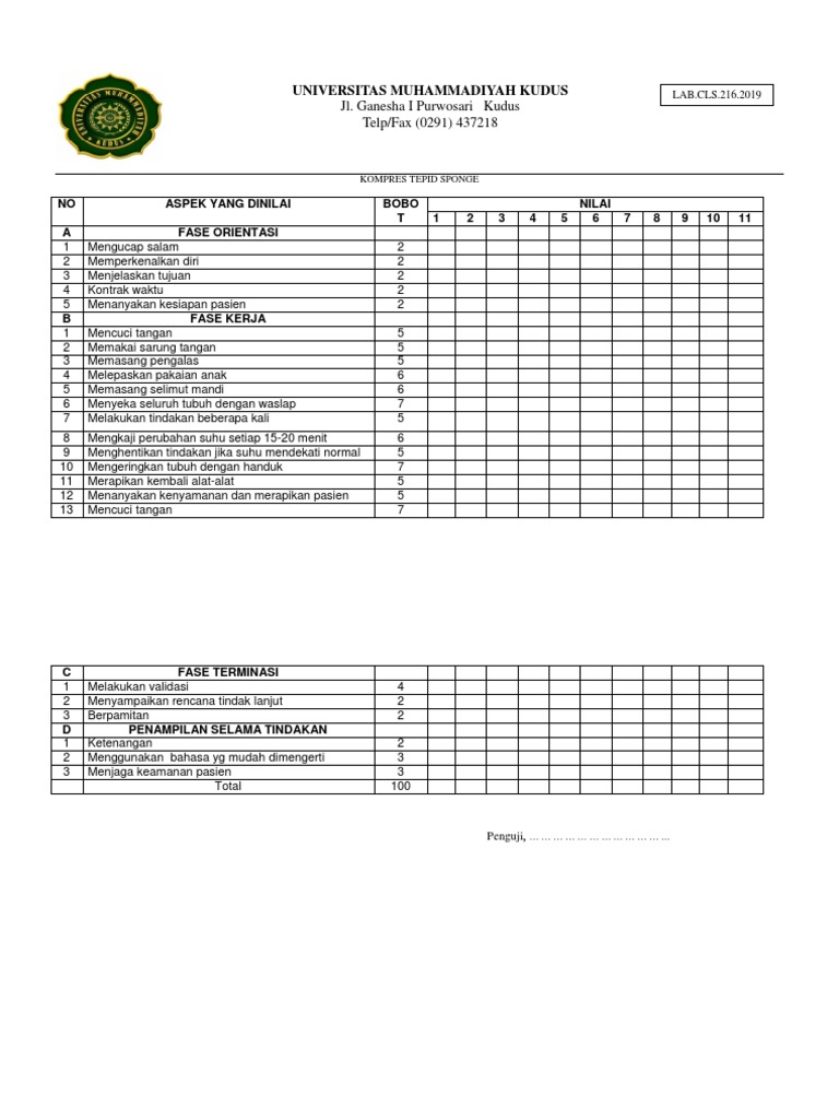 Tool Kompres Tepid Sponge | PDF