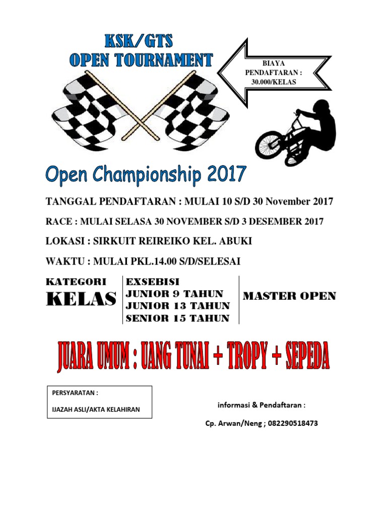 Brosur Balap Sepeda | PDF