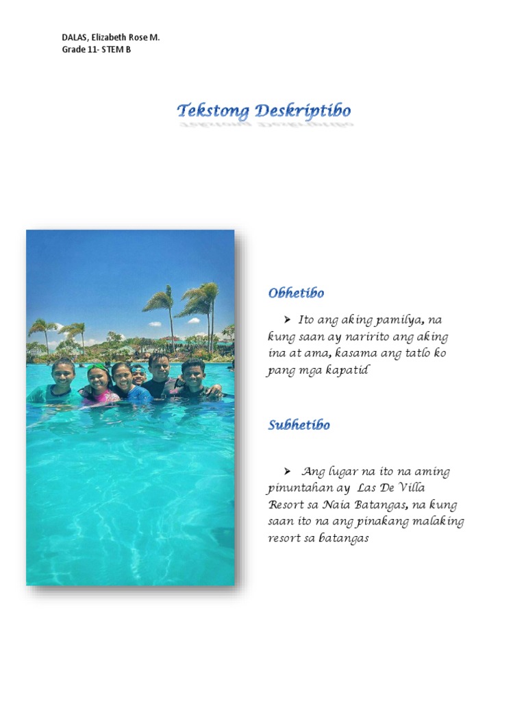 Tekstong Deskriptibo | PDF