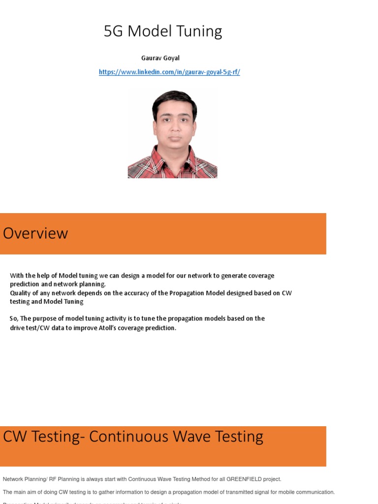 5G Model Tuning - ATOLL | PDF | Standard Deviation | Radio Propagation
