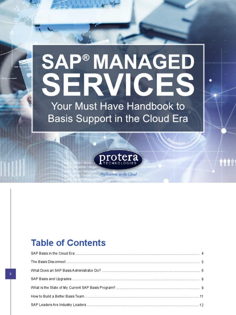 SAP Managed Services - Protera PDF | PDF | Sap Se | Software As A Service