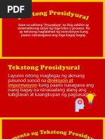 Halimbawa NG Tekstong Prosidyural | PDF