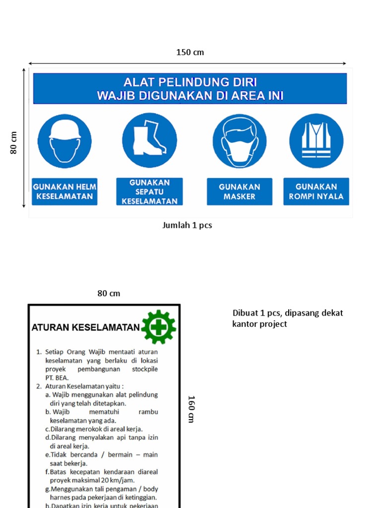 Rambu K3 Project Jetty BEA | PDF | Teknologi & Rekayasa