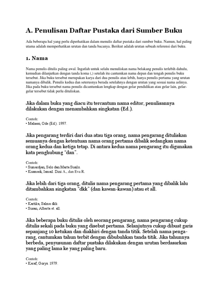 Cara Membuat Dapus | PDF