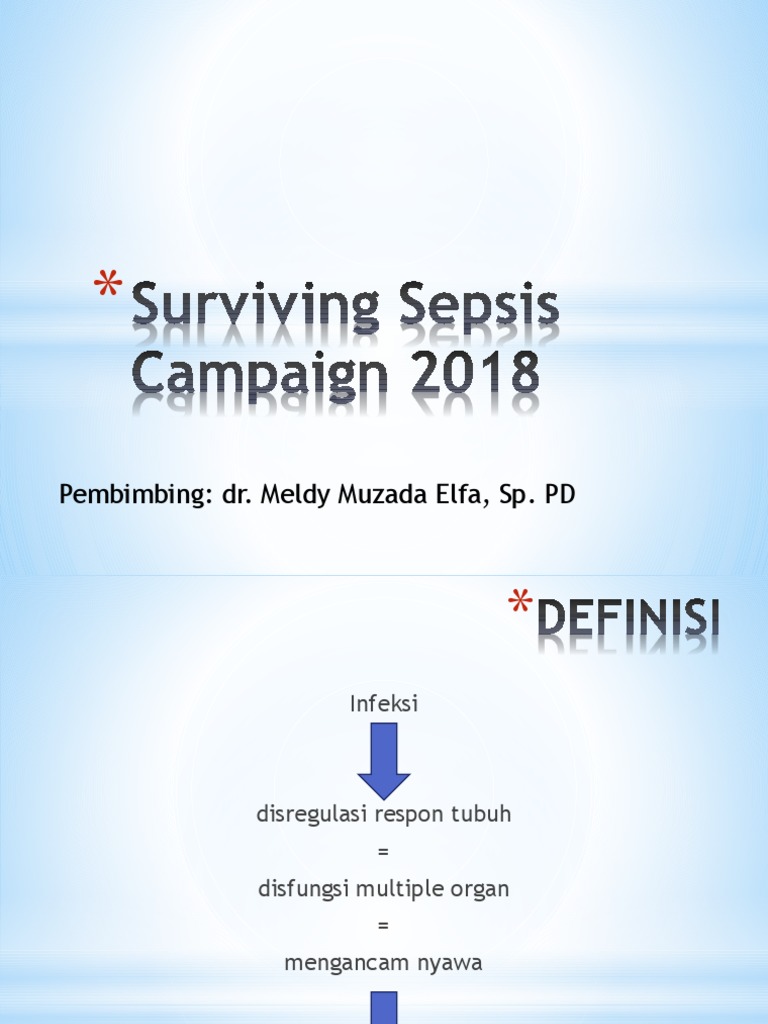 Surviving Sepsis Campaign 2018 | PDF | Pengembangan Diri | Kesehatan ...