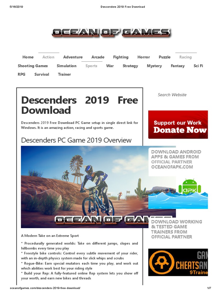 Descenders 2019 | PDF | Microsoft Windows | Operating System