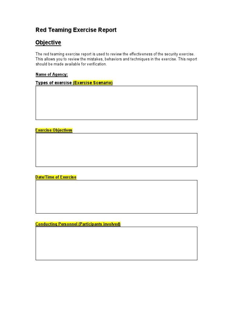 Red Team Report PDF | PDF