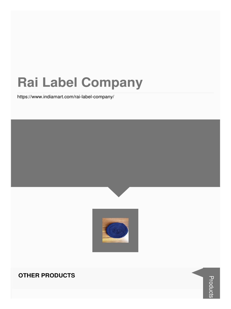 Rai Label Company | PDF