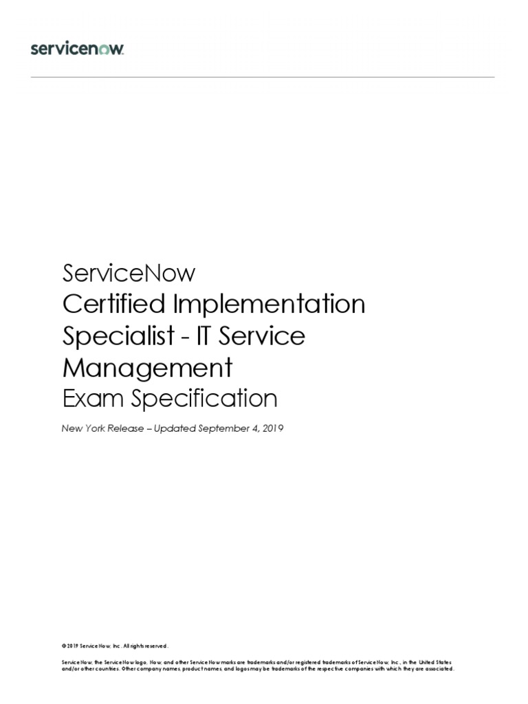 Cis Itsm Blueprint | PDF | Multiple Choice | Test (Assessment)