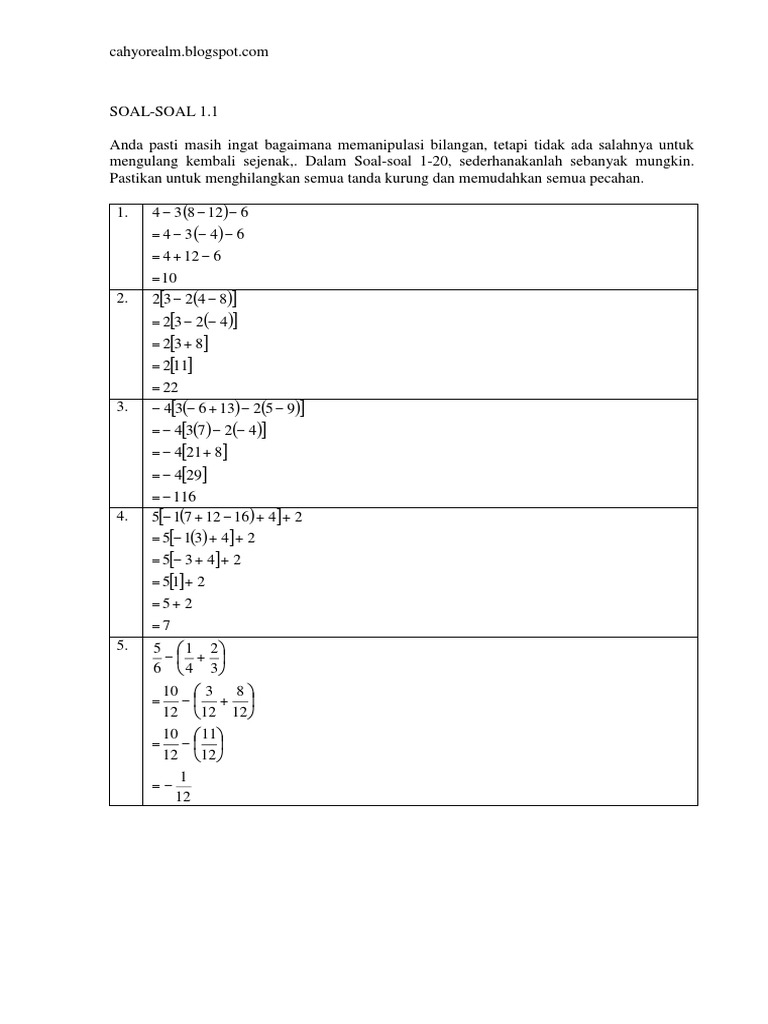 Pembahasan Jawaban Soal Kalkulus Bab 1 Subbab1 Buku Karangan Edwin J Purcell Dan Dale Varberg | PDF