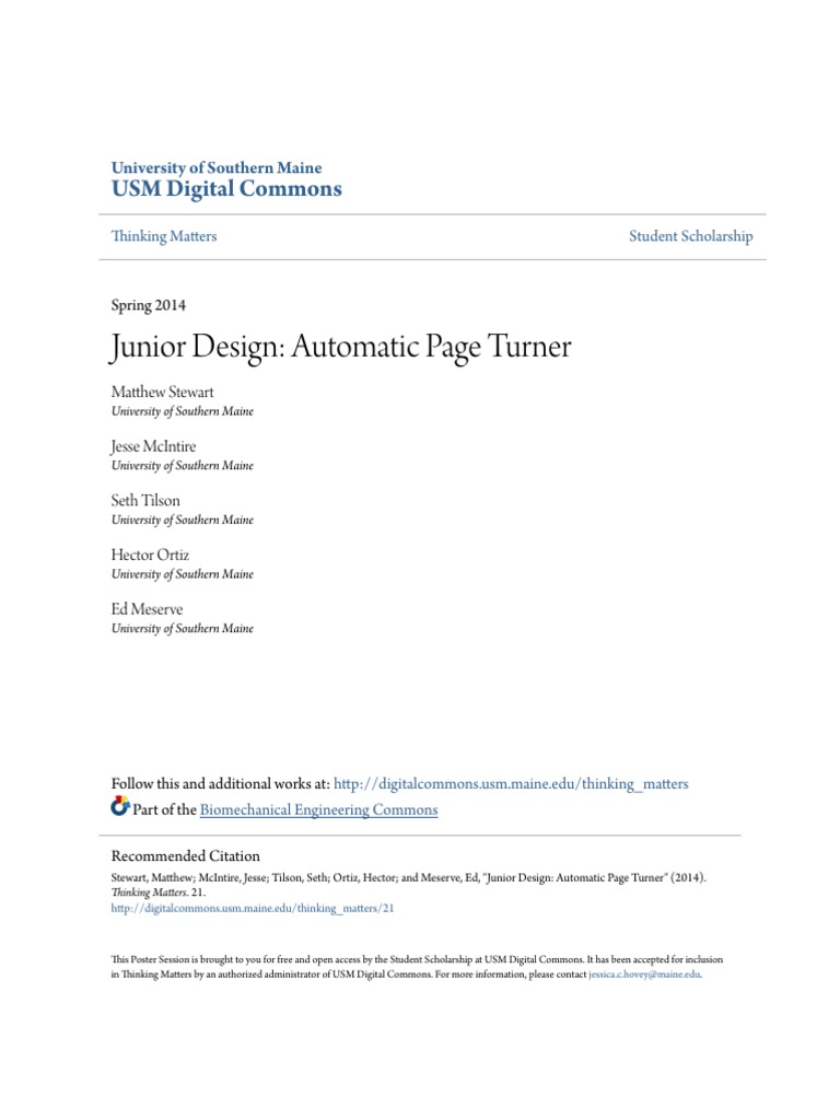 Automatic Page Turner | PDF | Arduino | Machines