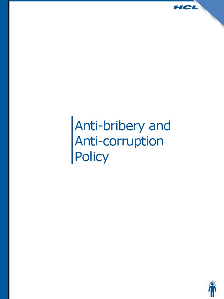 HCL Anti-Bribery Policy Overview | PDF | Bribery | Corruption