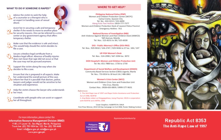 RA 8353 Cover Page PDF | PDF | Justice | Crime & Violence