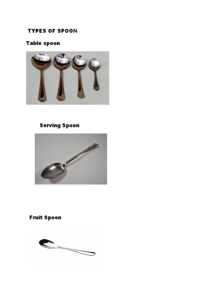 Types Of Spoons