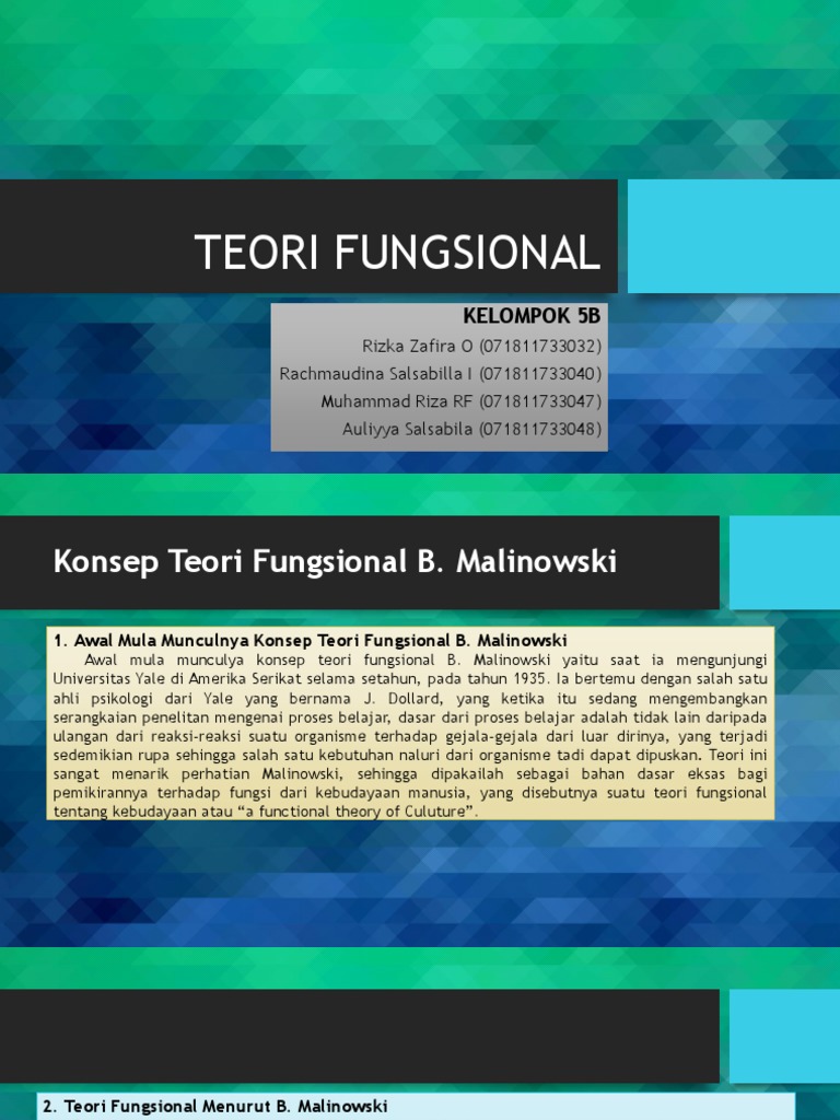 Teori Fungsional | PDF