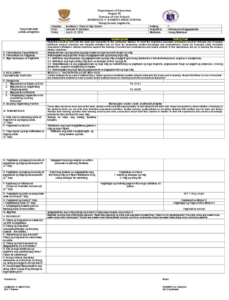 DLL-Modyul-3 ESP7 | PDF