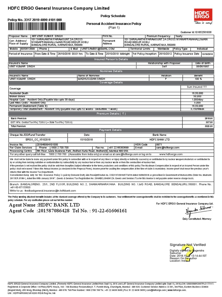 HDFC Agro | PDF | Insurance Policy | Insurance