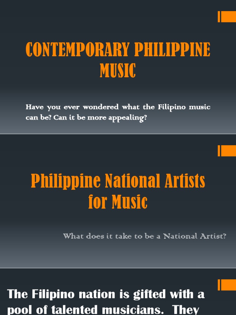 Contemporary Philippine Music | PDF | Performing Arts | Philippines