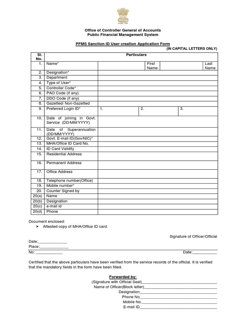 User Registrtion Form | PDF | Identity Document | Public Key Certificate