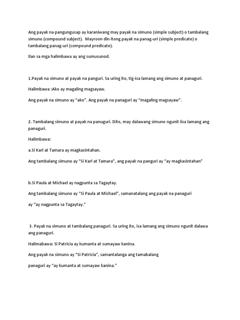 Pangungusap | PDF