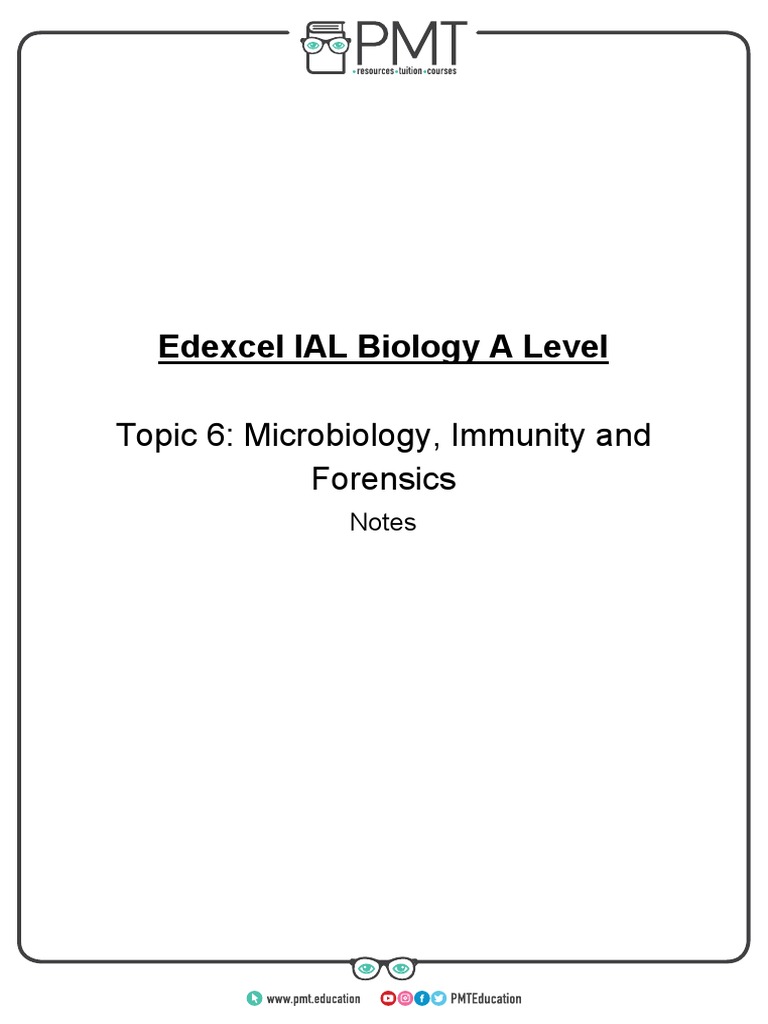 Microbiology and Immunity A Level Notes | PDF | Virus | Immune System