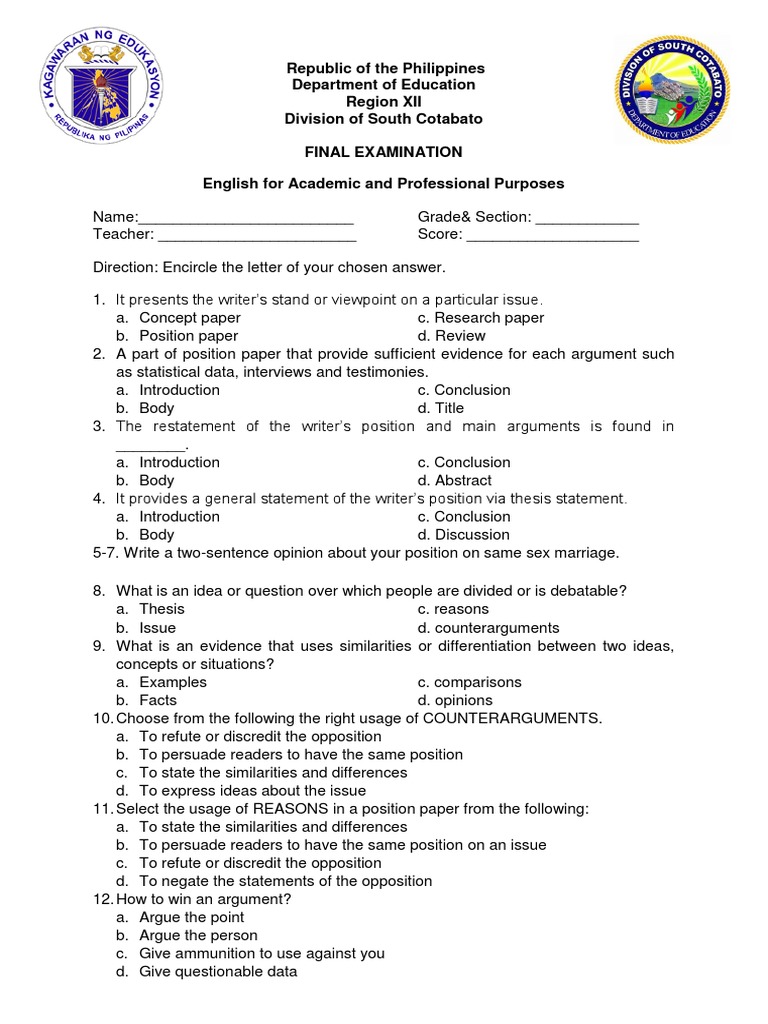 EAPP Final Exam | Download Free PDF | Observation | Experiment EAPP Final Exam | Download Free PDF | Observation | Experiment