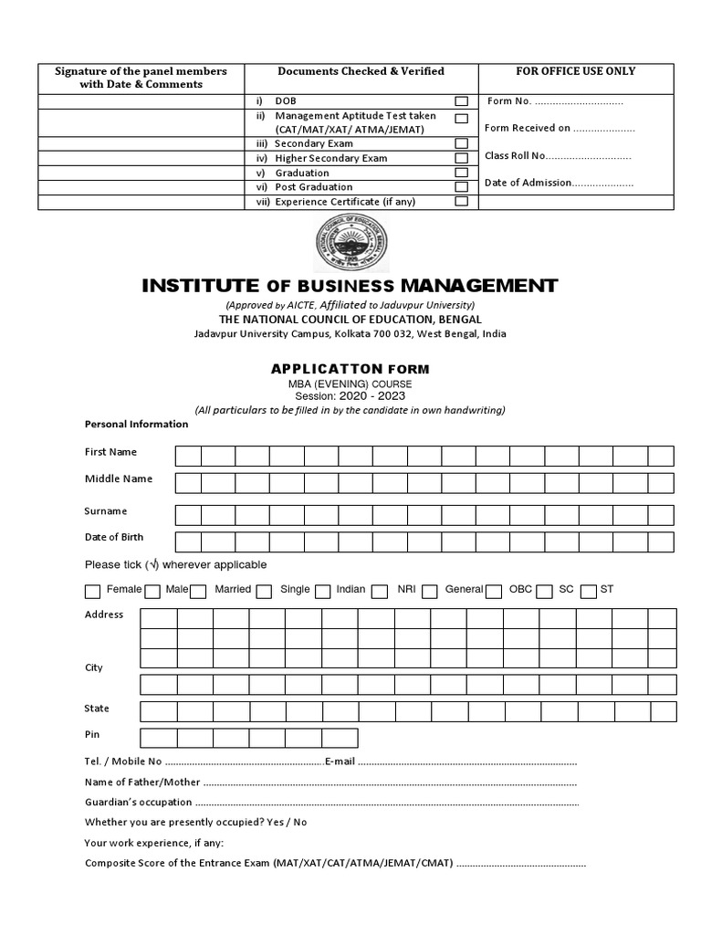 IBM Application Form 20 10 19 PDF | PDF | Educational Stages | Test ...