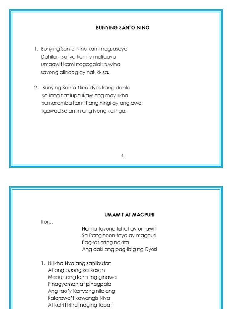 Awit Pansimbahan | PDF