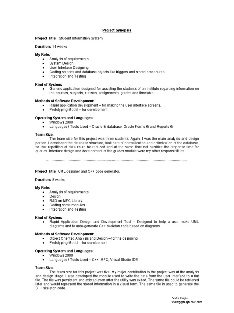 Project Synopsis | PDF | Application Programming Interface | Databases