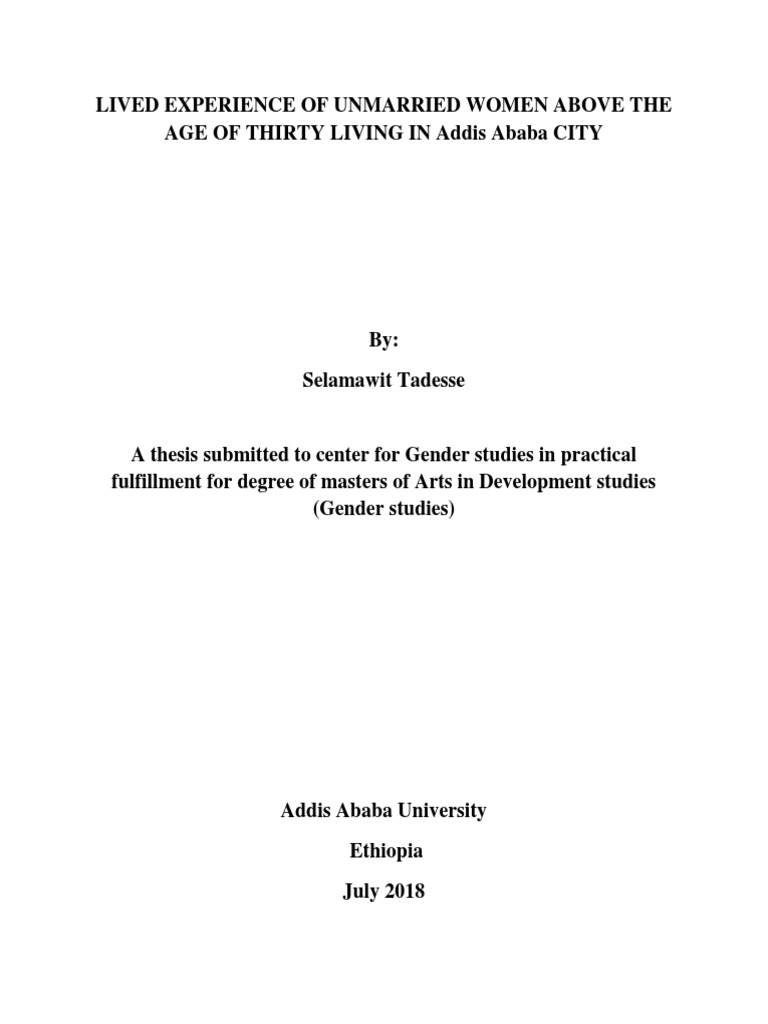 Selamawit Tadesse | PDF | Marriage | Family