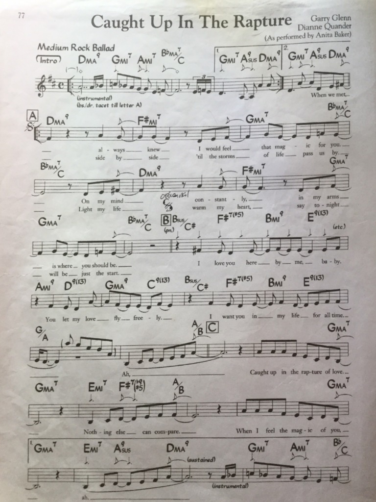 CAUGHT UP IN THE RAPTURE (Anita Baker)