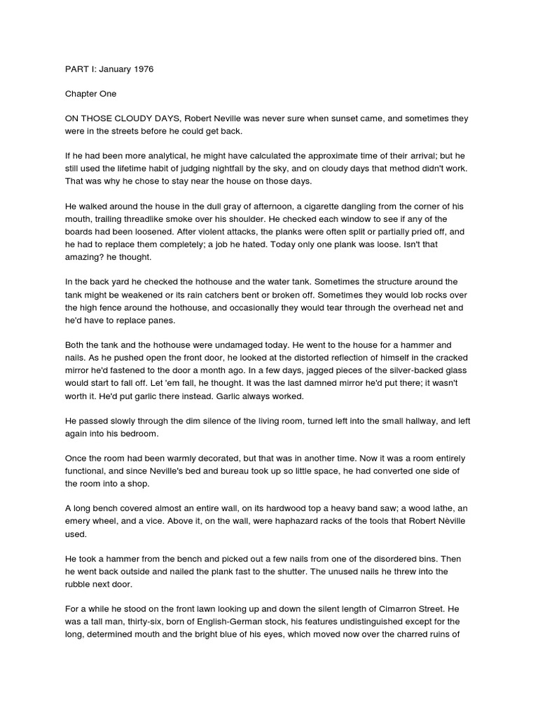 I Am Legend - Extract | Download Free PDF | Nature