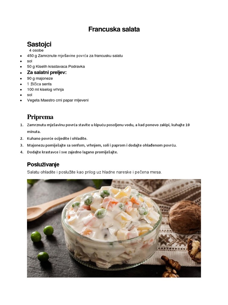 Francuska Salata | PDF