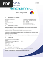 Ficha de Seguridad Agua Destilada | PDF | Agua | La seguridad