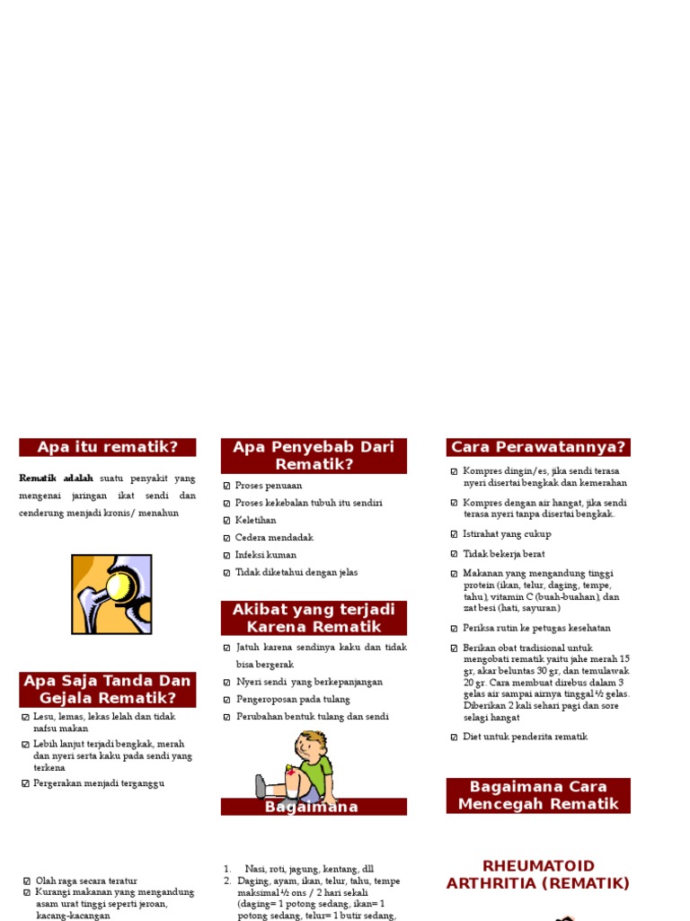Leaflet Rheumatoid Arthritis | PDF