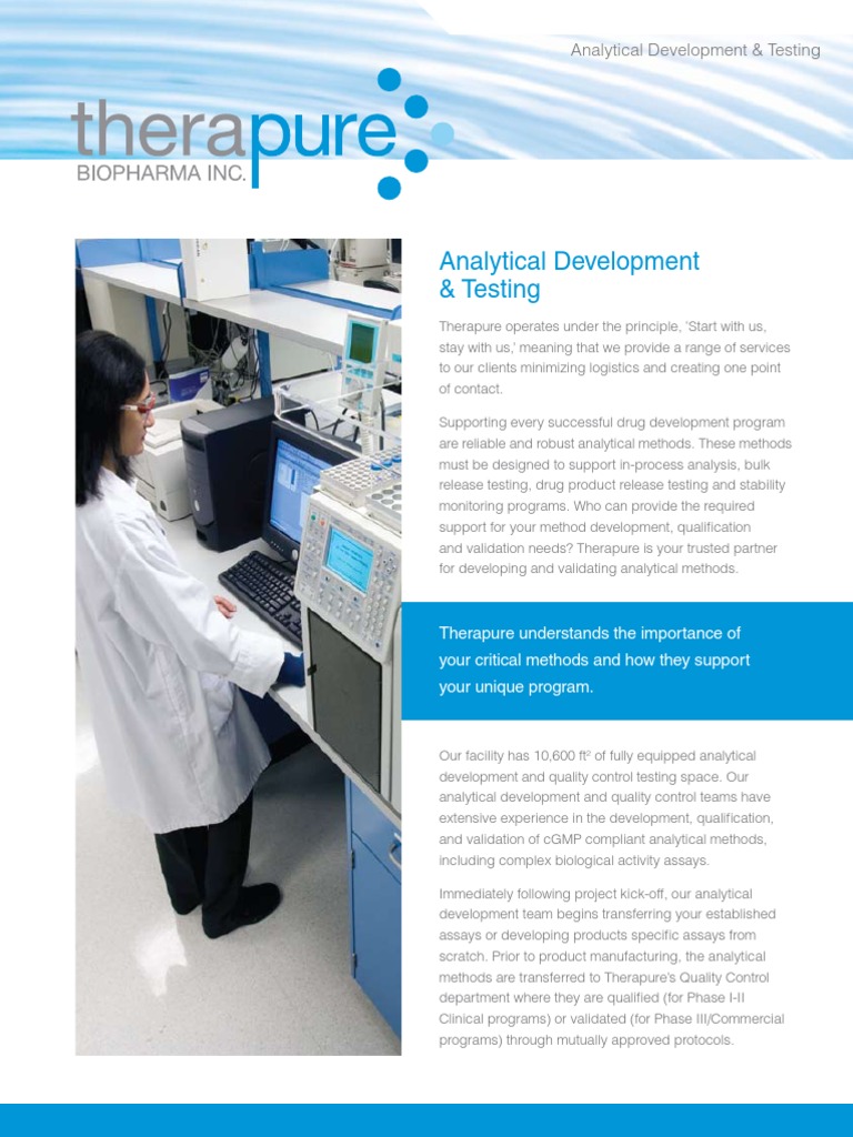 Bio Analytical Development and Testing | PDF | Assay | Mass Spectrometry